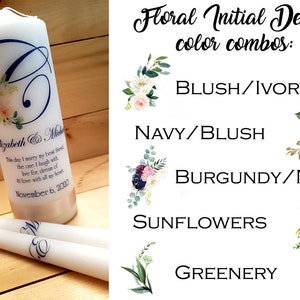 Unity Candle Set Personalized Unity Candle Wedding Candle Custom Candle ...