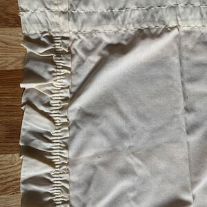 Ivory Cream Cottage Ruffled Cape Cod Curtains 2 Panels 37 X 54" Long ...