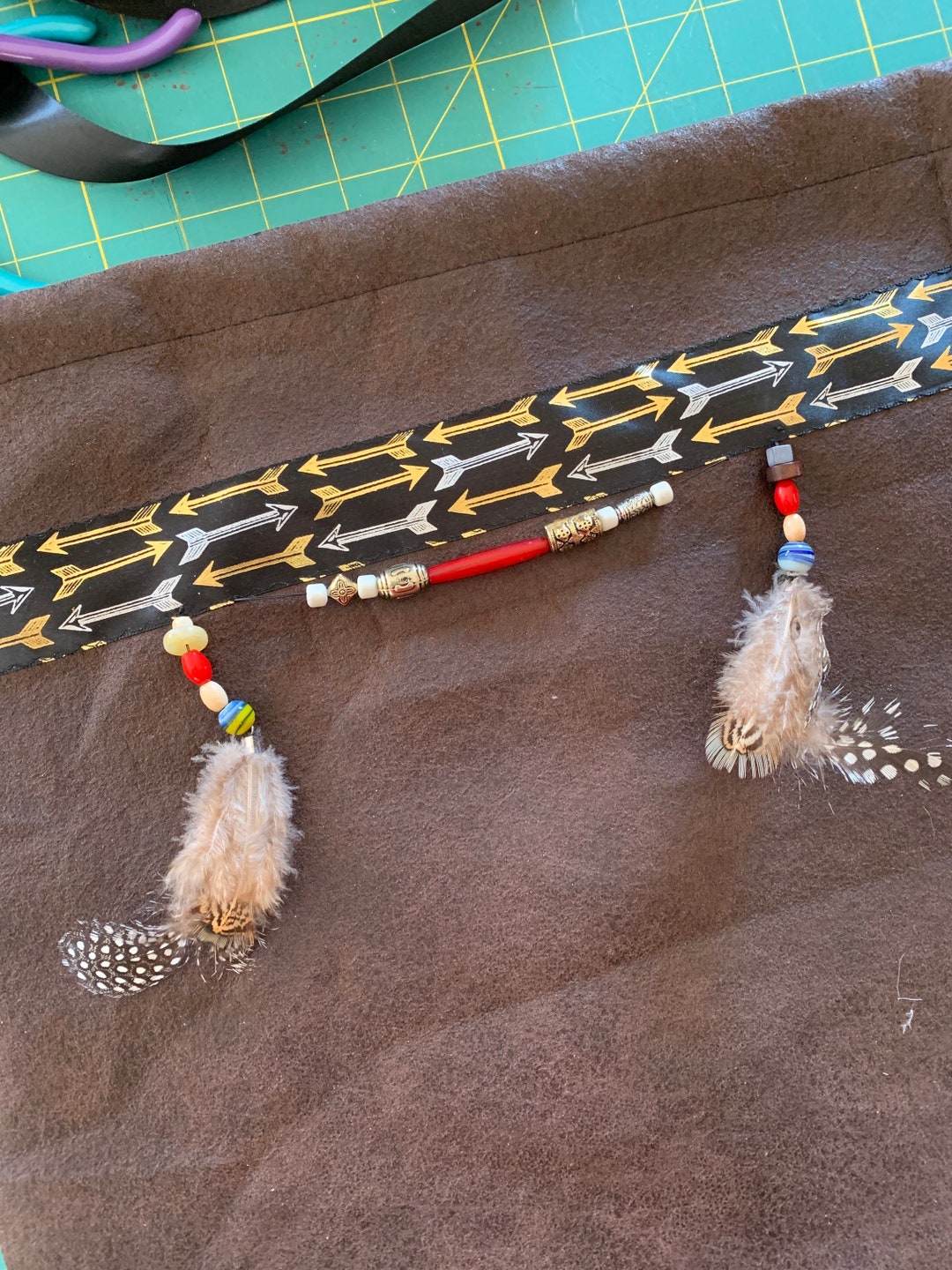 Tribal Arrows, Real Feathers LOIN CLOTH Pow Wow Regalia Costume. Unisex ...