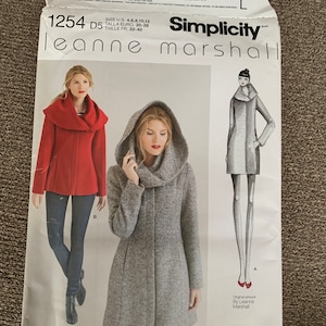 Leanne Marshall Designer Misses EASY Lined Coat or Jacket. Sizes 4 12 ...