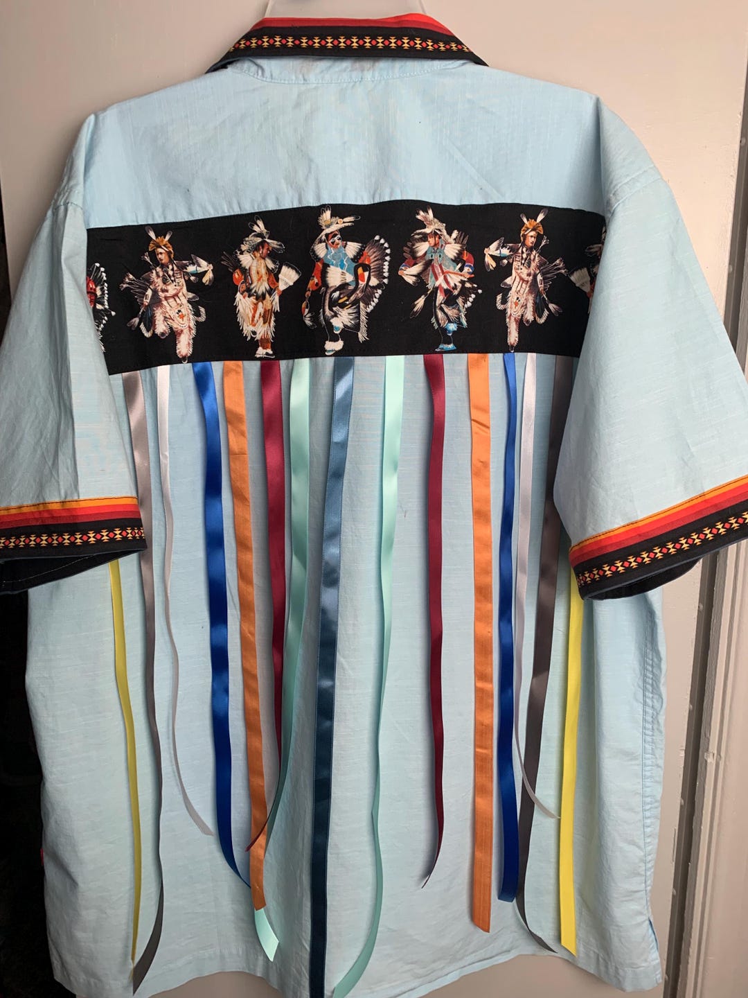 Tribal First Nations DANCERS Ribbon Shirt Adult XL. Native Regalia ...