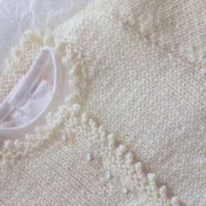 Baby Cardigan TULIP Lace Sweater PDF Knit Pattern 6 Mo - 2 Yr. Instant ...