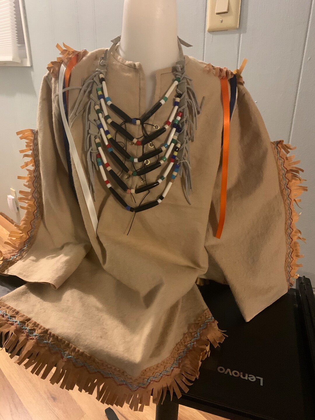 Child Size 8 First Nation Ribbon Shirt Buckskin-like Brushed - Etsy