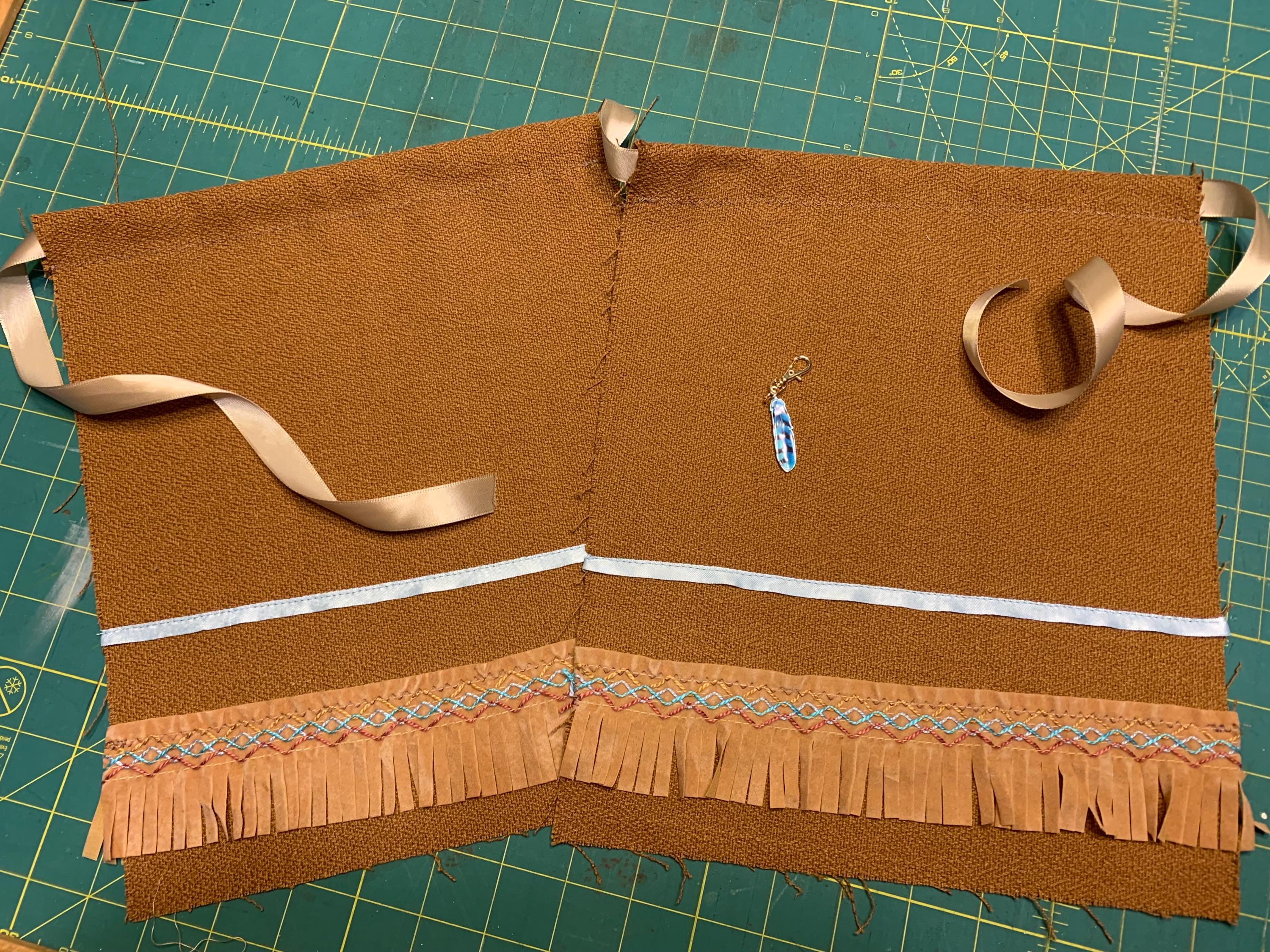 Kids LOIN CLOTH Tribal Regalia. Adjustable Waist. Soft Buckskin Tone ...