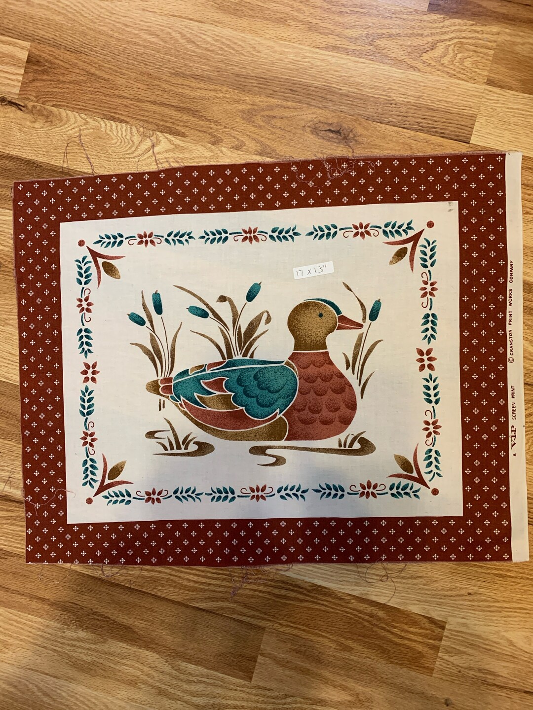 Mallard Duck Theme Pre-printed Panels (3) . Autumn Colors. Cranston ...