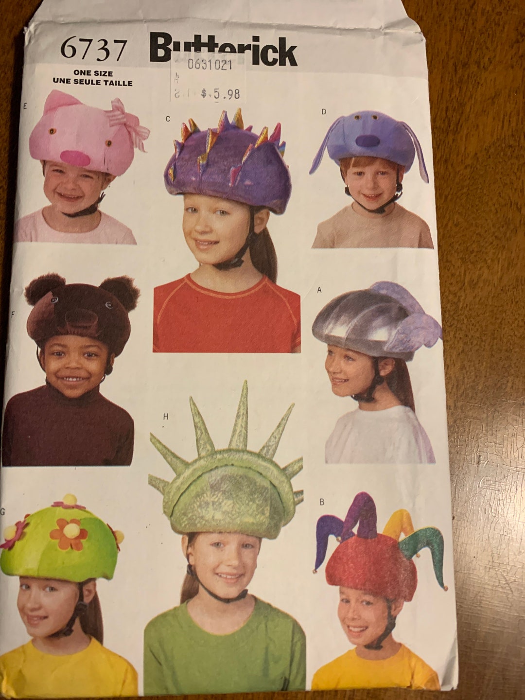 Safety Helmet Covers, One Size. Butterick #6737 Vtg Sewing Pattern - Etsy