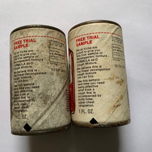 Vicks Formula 44-d ANTIQUE SAMPLE Cough Mixture. Two Unopened ?1960s ...