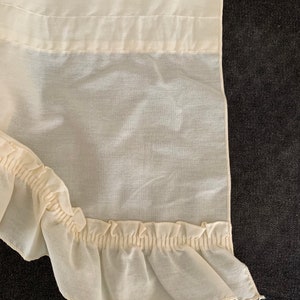 Ivory Cream Cottage Ruffled Cape Cod Curtains 2 Panels 37 X 54" Long ...