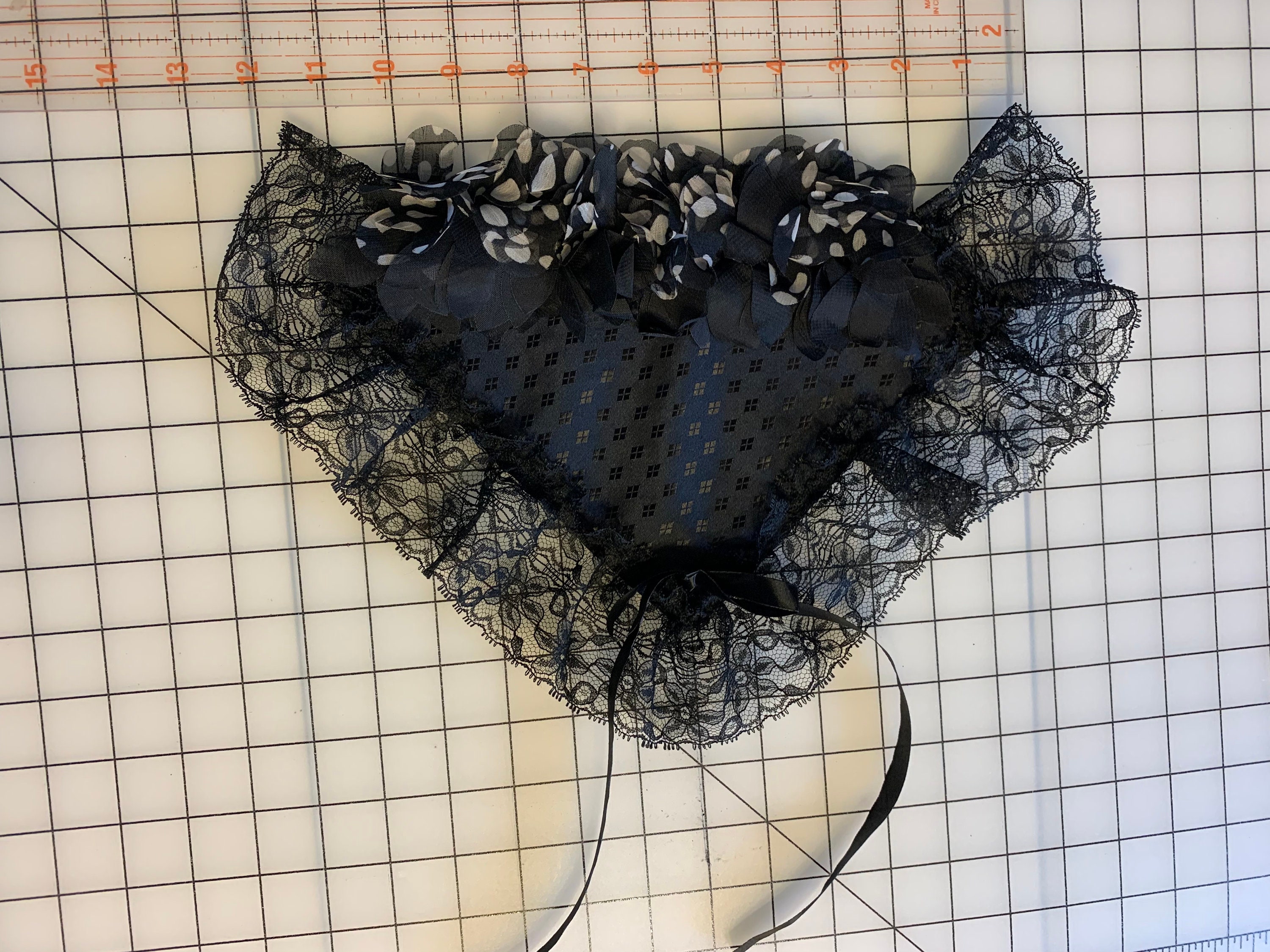 Black Mourning Cap Ladies Victorian Dress Bonnet. Salvaged - Etsy