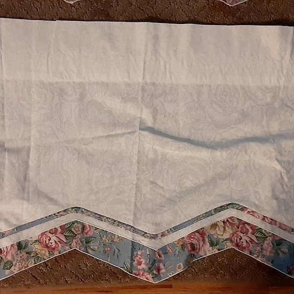 Blue Floral Valance - Etsy