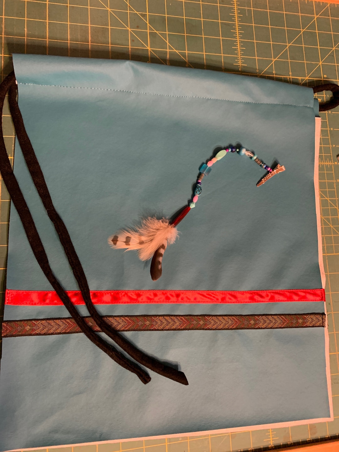 Loin Cloth Teal Blue Pow Wow Regalia Costume. Unisex Adult Med 30-36 ...