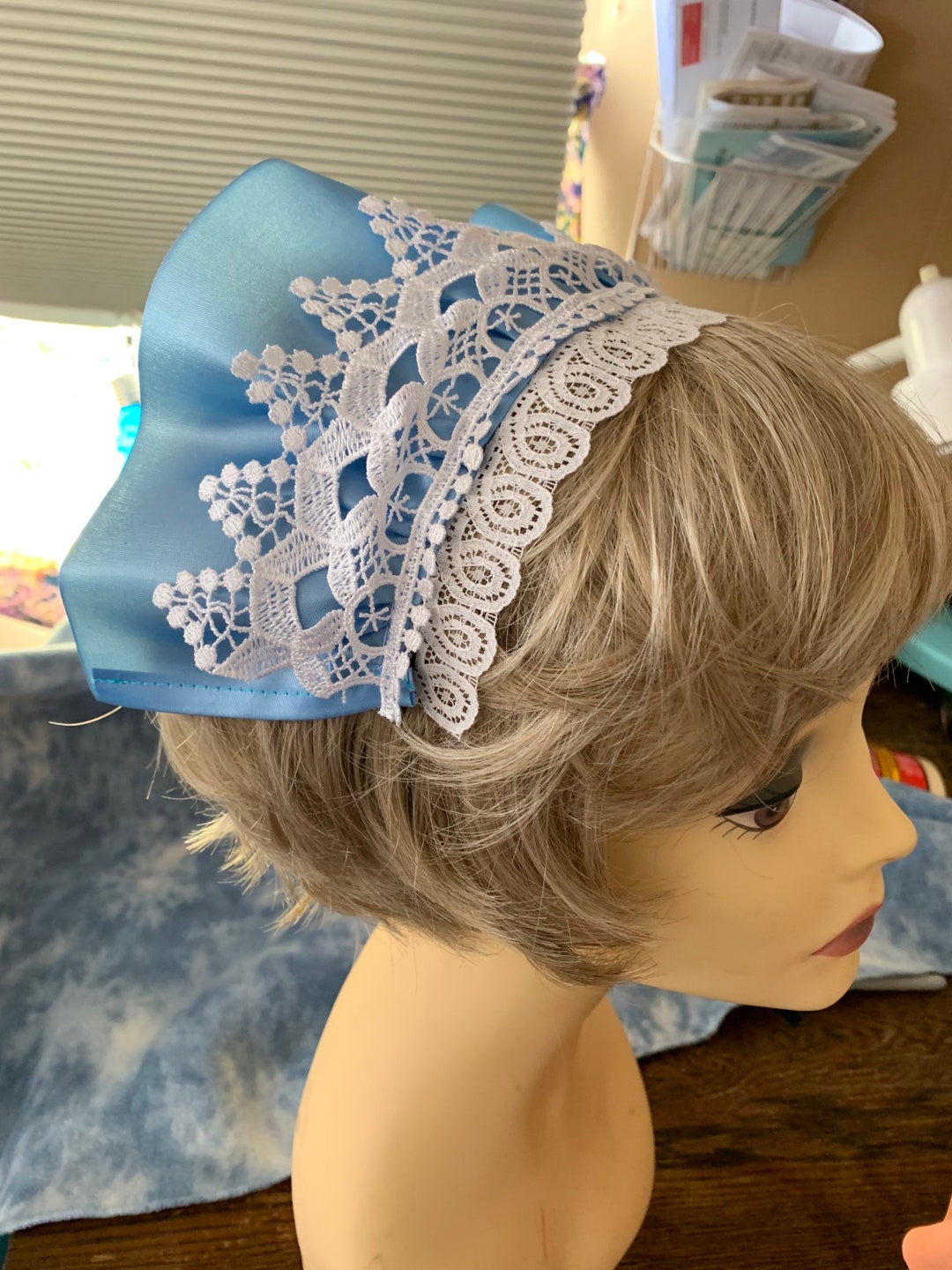 Ladies Civil War Era, 1800s, Special Occasion Day Cap Bonnet, Victorian ...