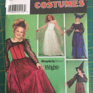 Halloween Princess, WITCH COSTUMES. Sizes 7,8,10,12,14. Simplicity ...