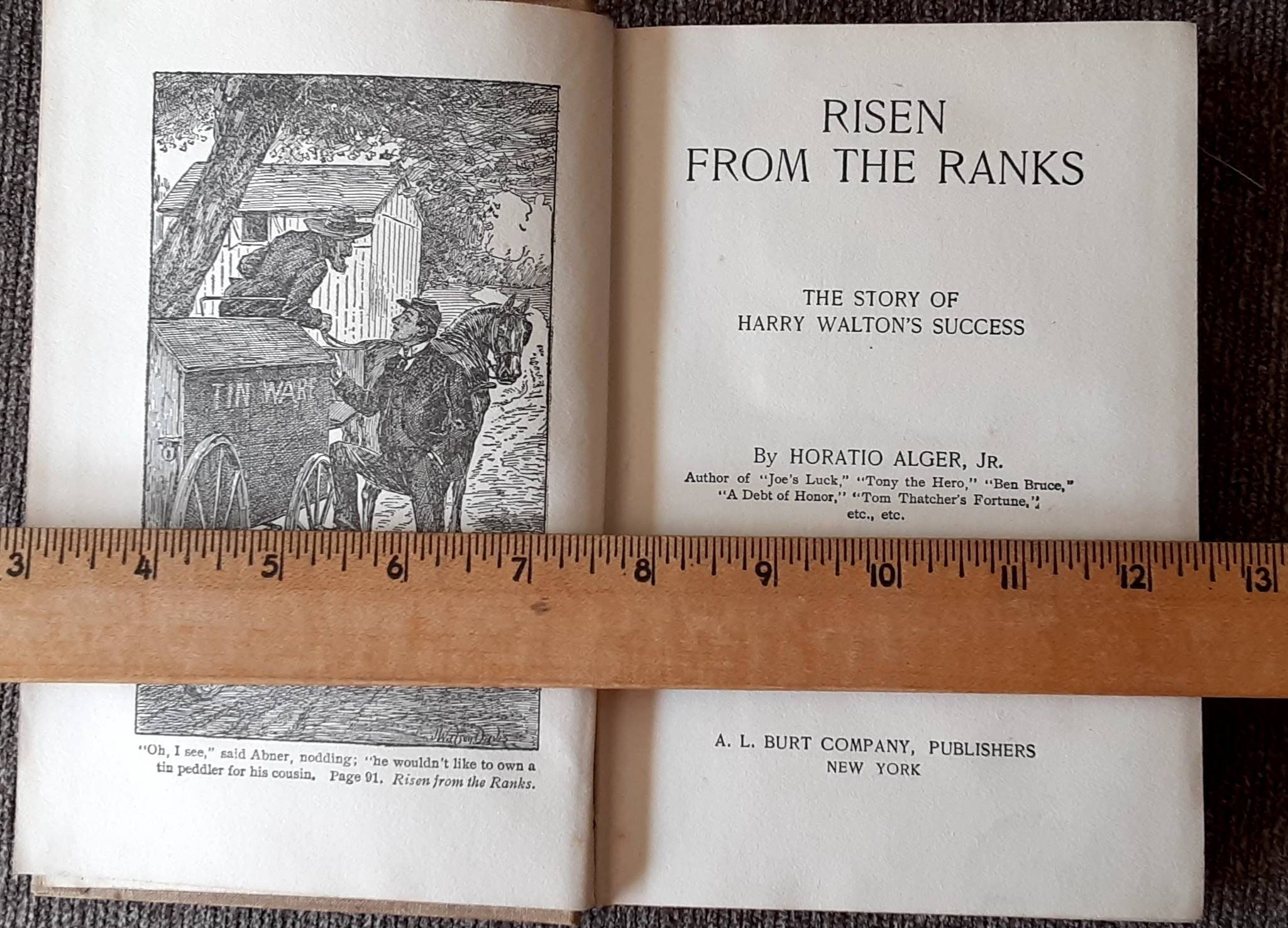 Alger Risen From The Ranks The Story of Harry Walton's | Etsy