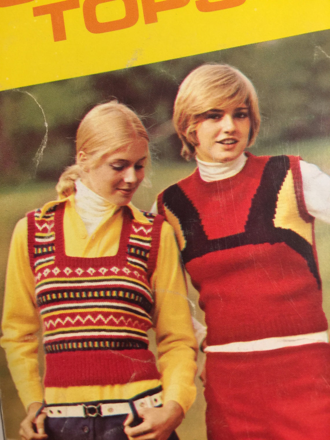 7 SHRINK TOPS to Crochet & Knit. Vintage Patterns. Leaflet - Etsy