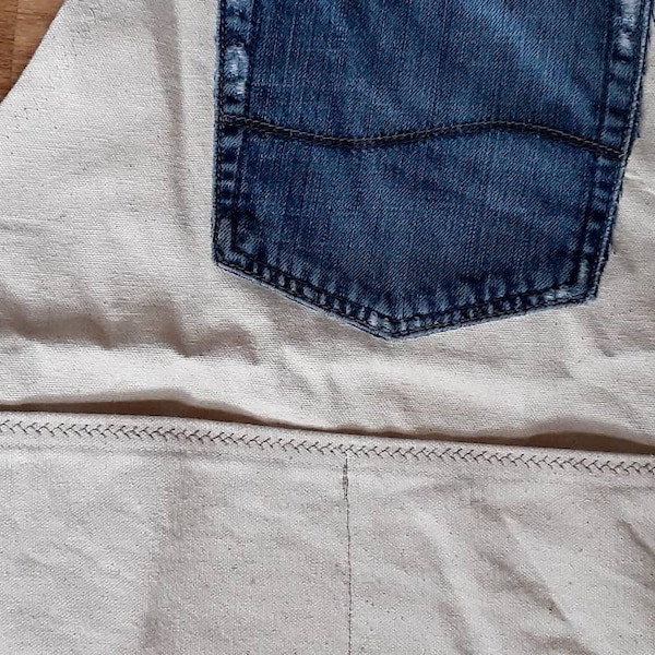 Upcycled Denim Apron - Etsy
