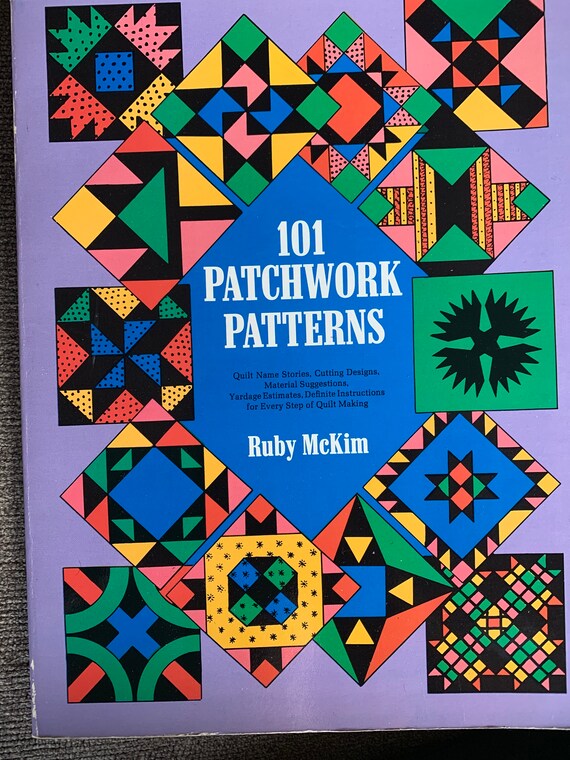 101 PATCHWORK PATTERNS McKim 1962 Quilt Making Book Softcover | Etsy