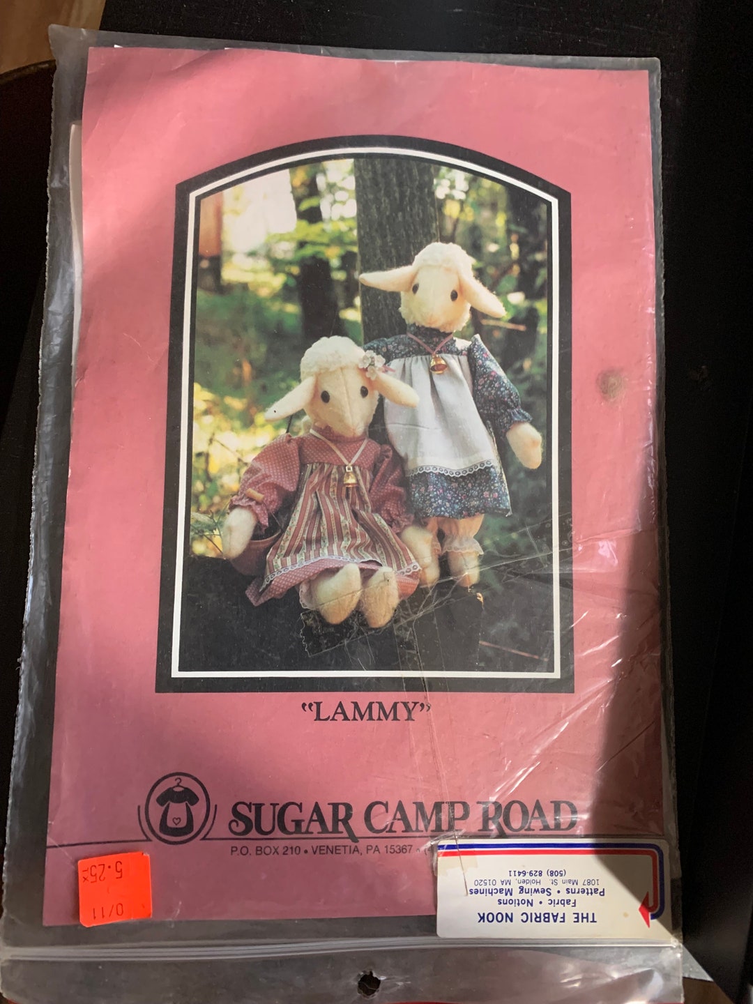 Stuffed 11" Doll Lamb Sewing Patterns. LAMMY by Sugar Camp Road C1989 ...