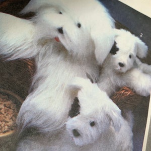SHEEPDOG and PUPPY Stuffed Animal One Size. Simplicity 9208 Vintage ...