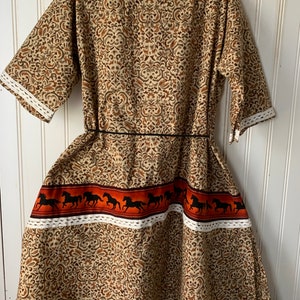 First Nations Child 8-10 Trade Cloth DRESS With Pocket on Sash. Pow Wow ...