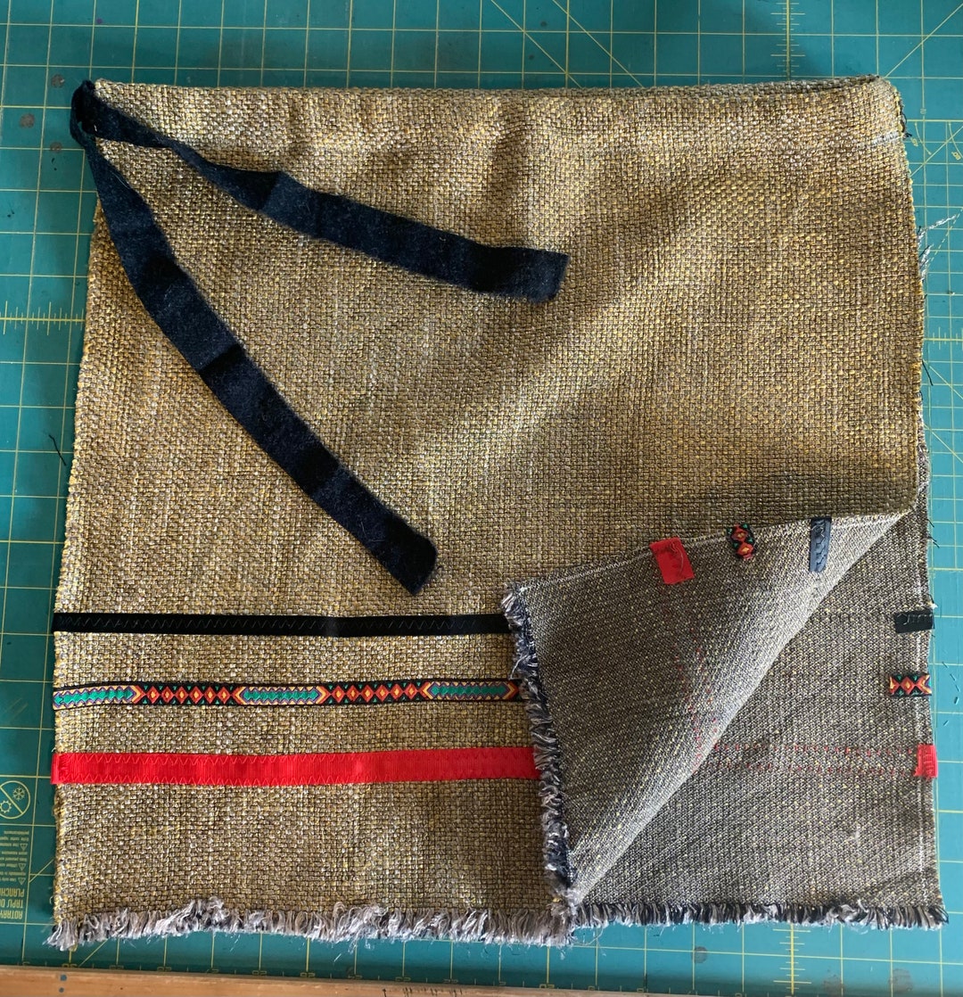 LOIN CLOTH 36-40 Waist. Homespun Gold and Silver Tribal - Etsy