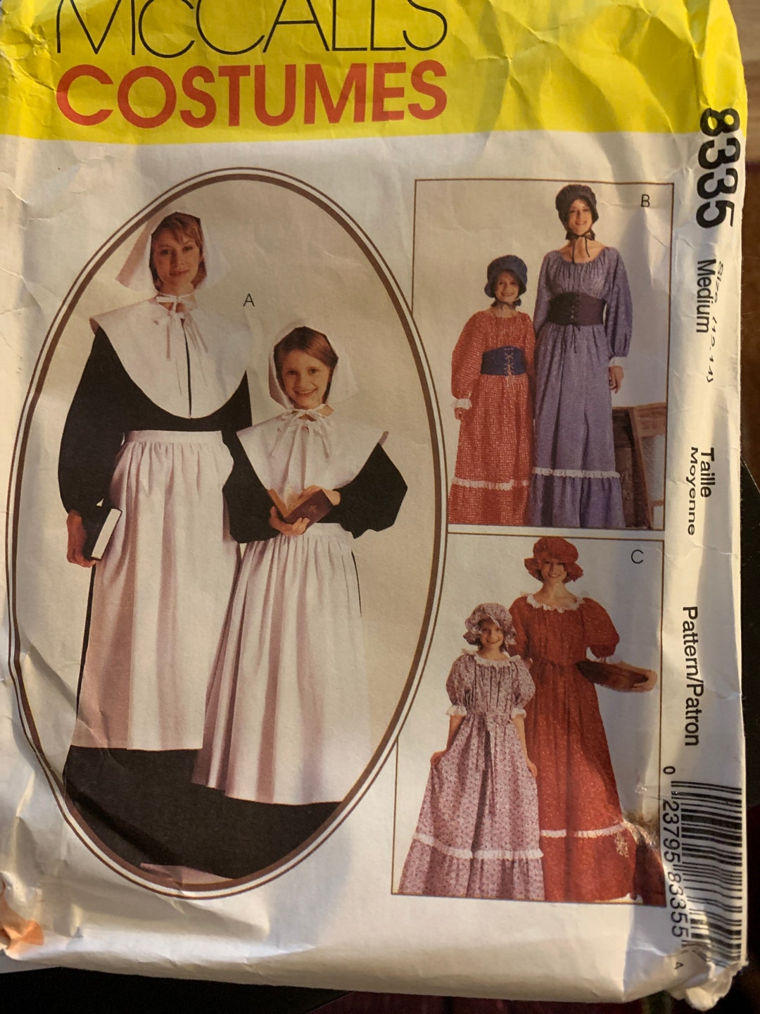 Girls 12-14 Puritan, Colonial, Centennial, 17th Century Costume ...