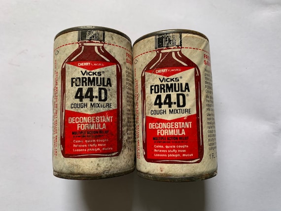 Vicks Formula 44-d ANTIQUE SAMPLE Cough Mixture. Two Unopened - Etsy