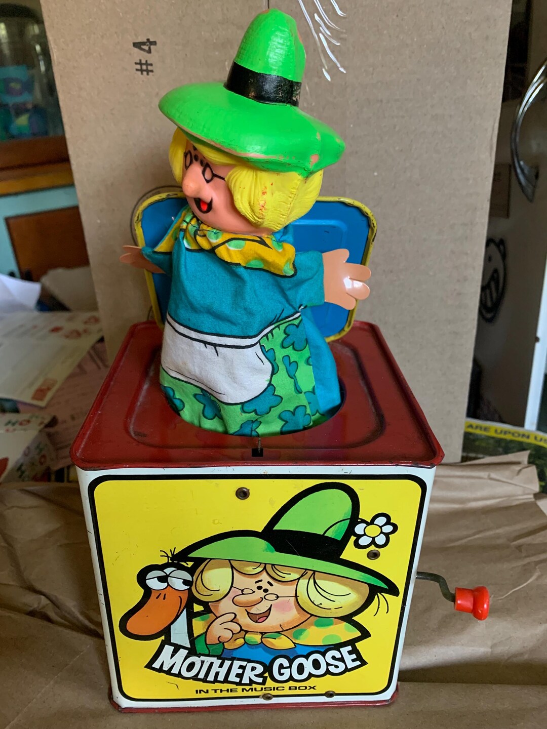 Mother Goose Jack in the Box, C1971 Mattel. Little Bo Peep, Little Boy ...