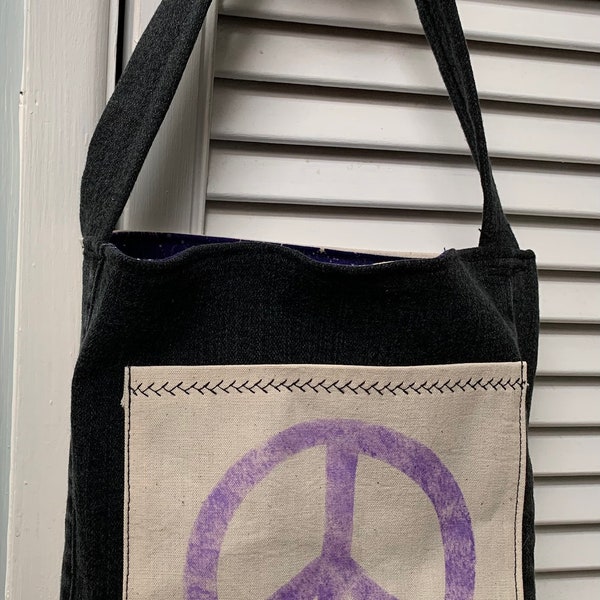 Peace Sign Bag - Etsy