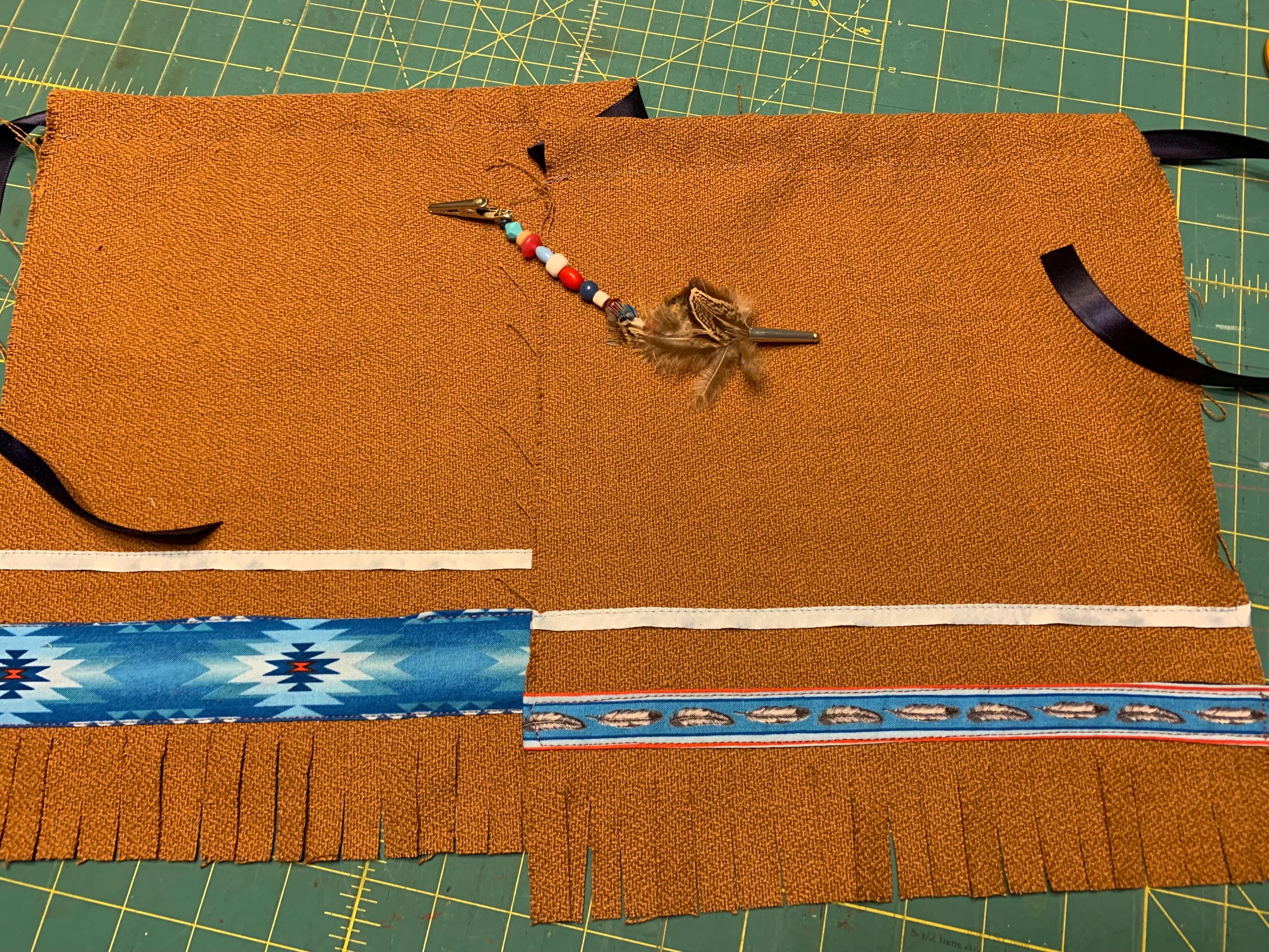 Kids LOIN CLOTH Tribal Regalia. Adjustable Waist. Soft Buckskin Tone ...
