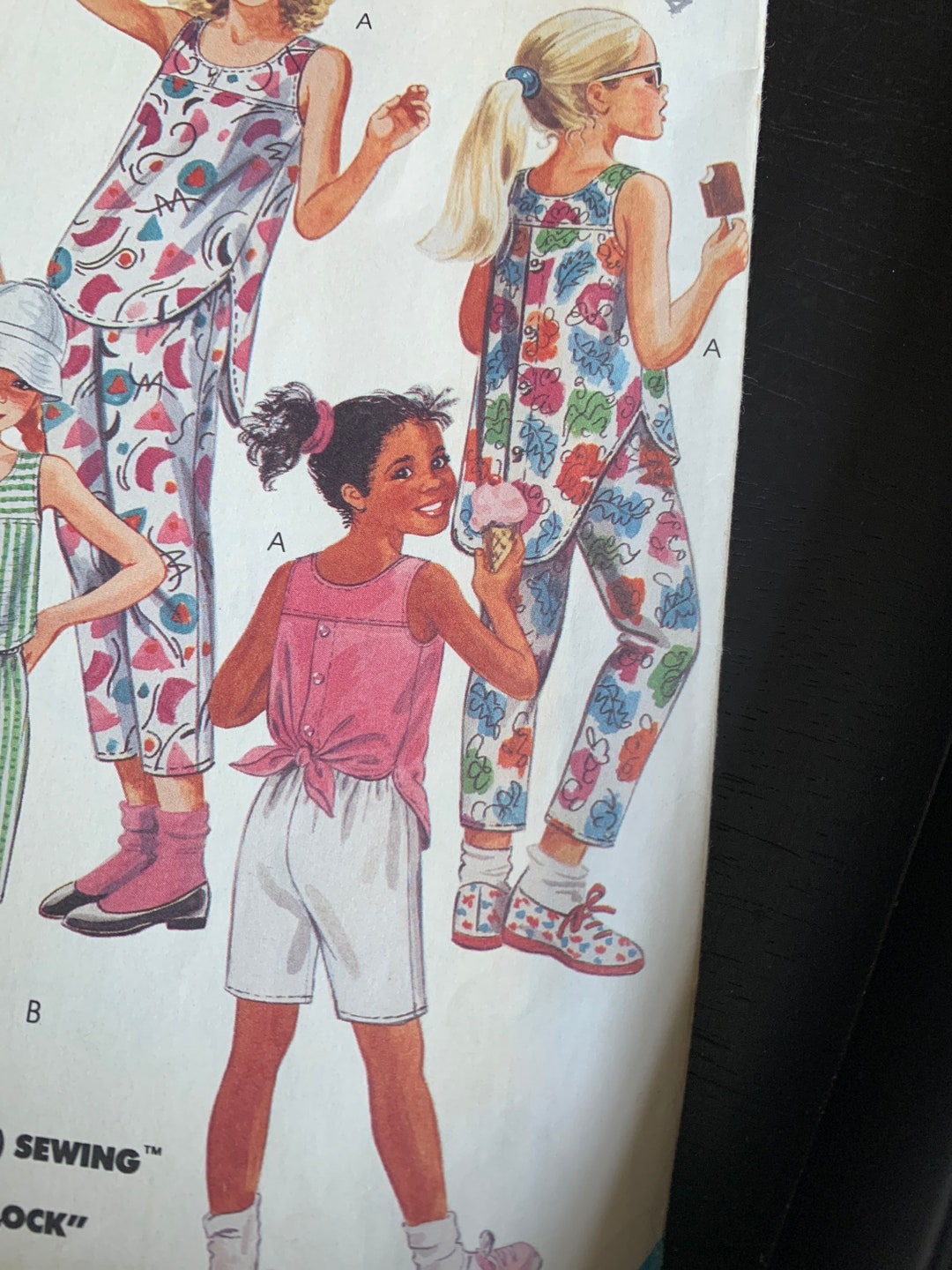 Girls 14 Retro Tops Pants and Pull-on Shorts. Mccall's #3092. Easy ...