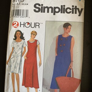 Misses Dress. Simplicity 2-hour #8765. OOP Quick Sew Pattern C1999 - Etsy