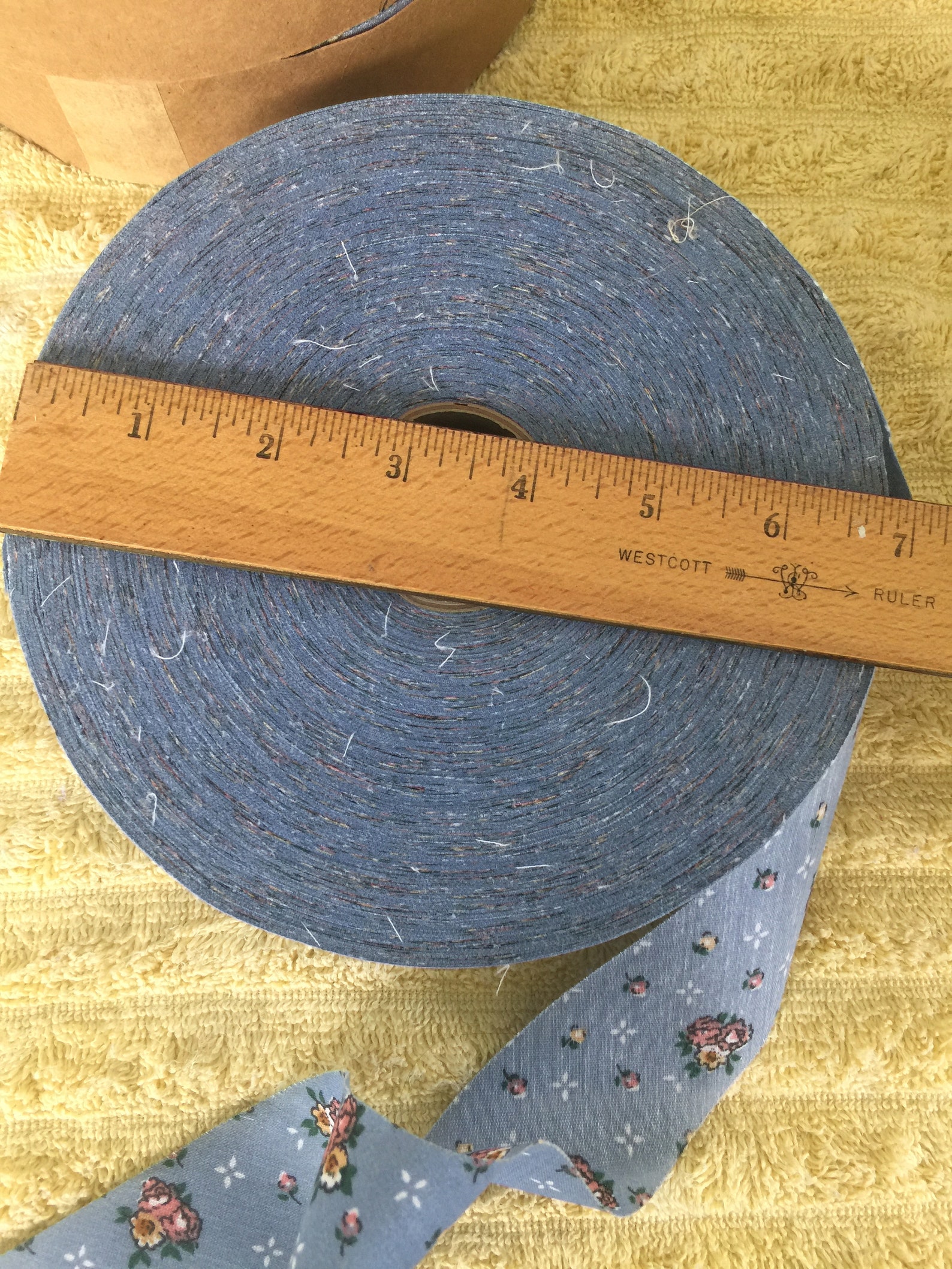 Blue Calico Floral Flat Bias Binding Trim Bulk Lot 40 YARDS - Etsy