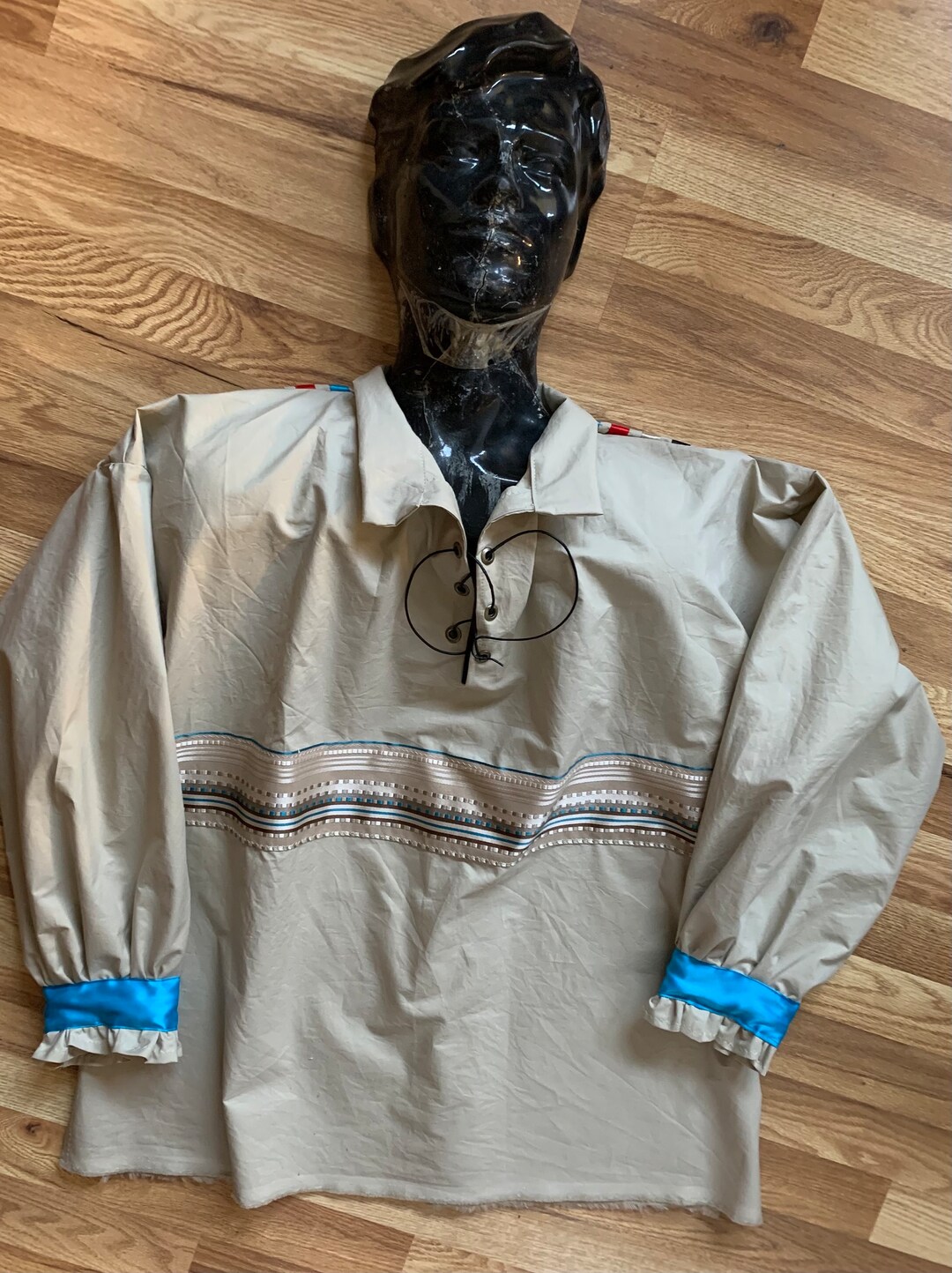 XXL Pow Wow Ribbon Shirt Tribal Regalia 52 Chest. Unique - Etsy