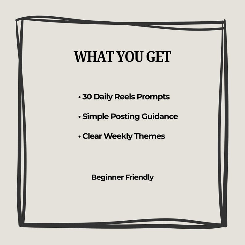 30 Day Instagram Reels Content Challenge PDF for Creators and Small ...