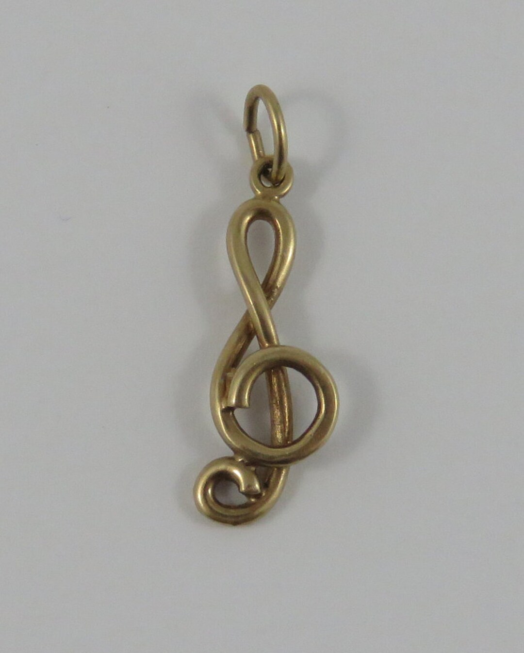 Treble Clef 10K Gold Vintage Charm for Bracelet - Etsy