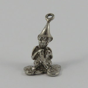 Elf on a Lucky Clover Sterling Silver Vintage Charm for - Etsy