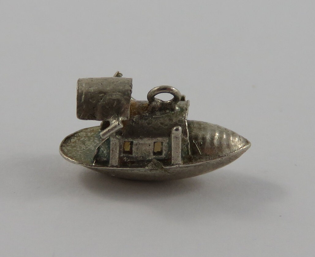 Chinese Junk/sampan Boat Silver Vintage Charm for Bracelet - Etsy Singapore