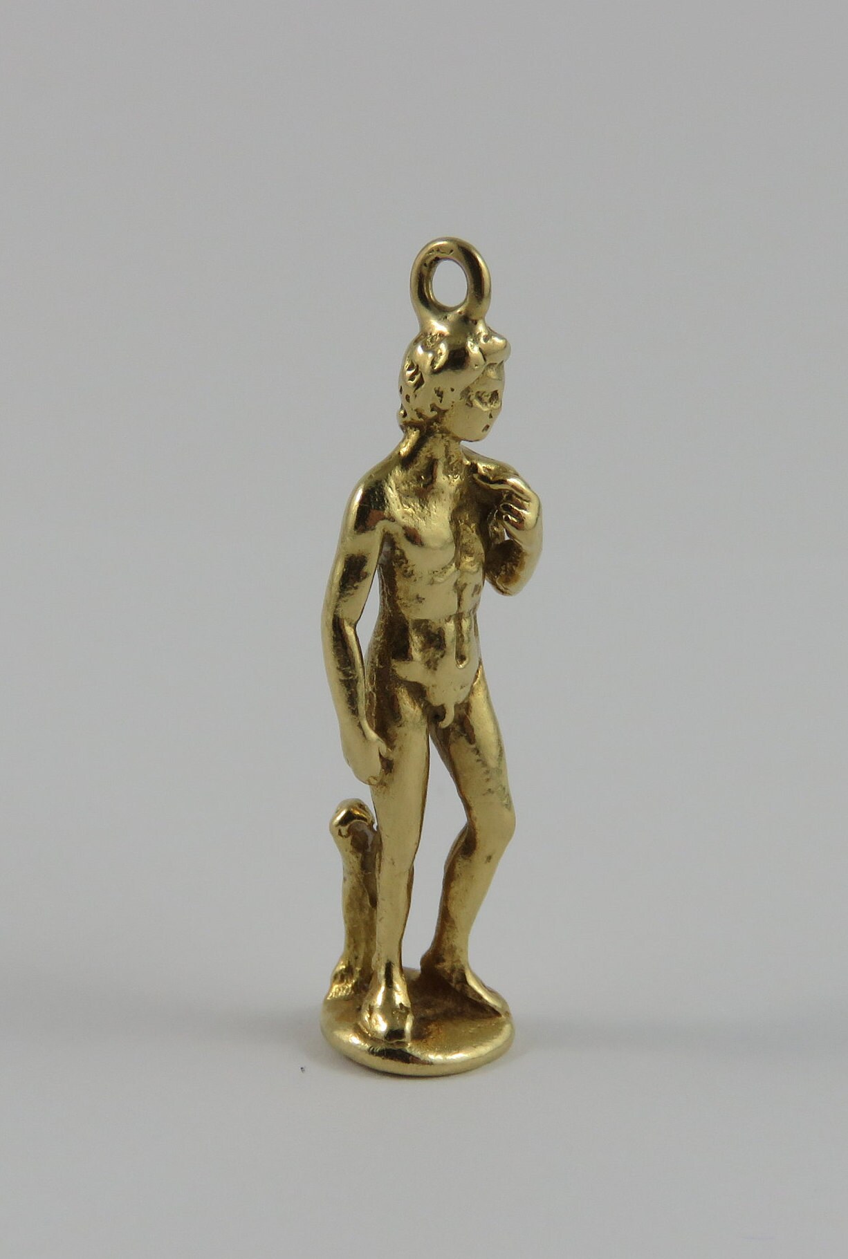 Statue of David by Michelangelo 18K Gold Vintage Charm For | Etsy
