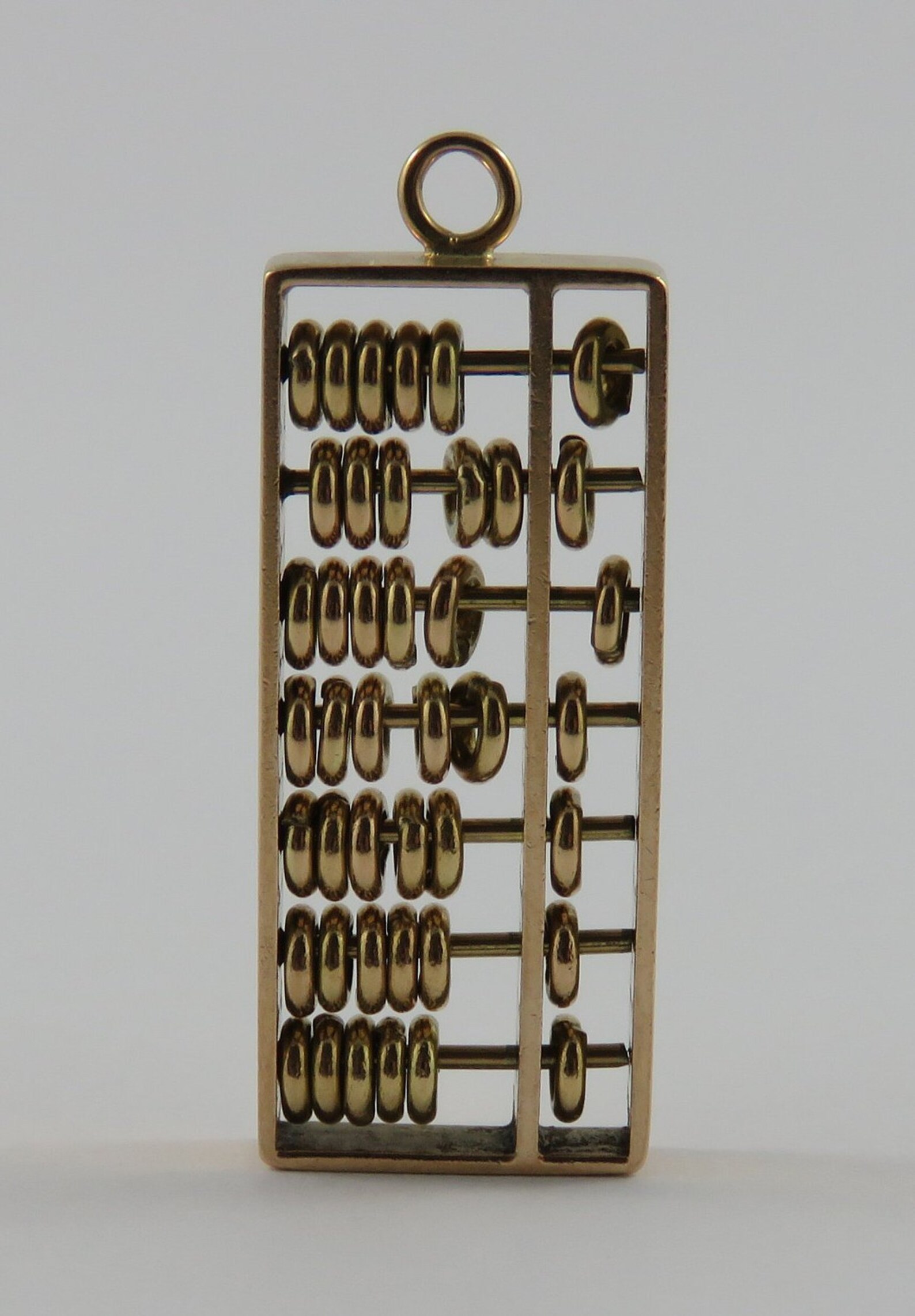 Large Abacus Mechanical 14K Gold Vintage Charm for Bracelet - Etsy