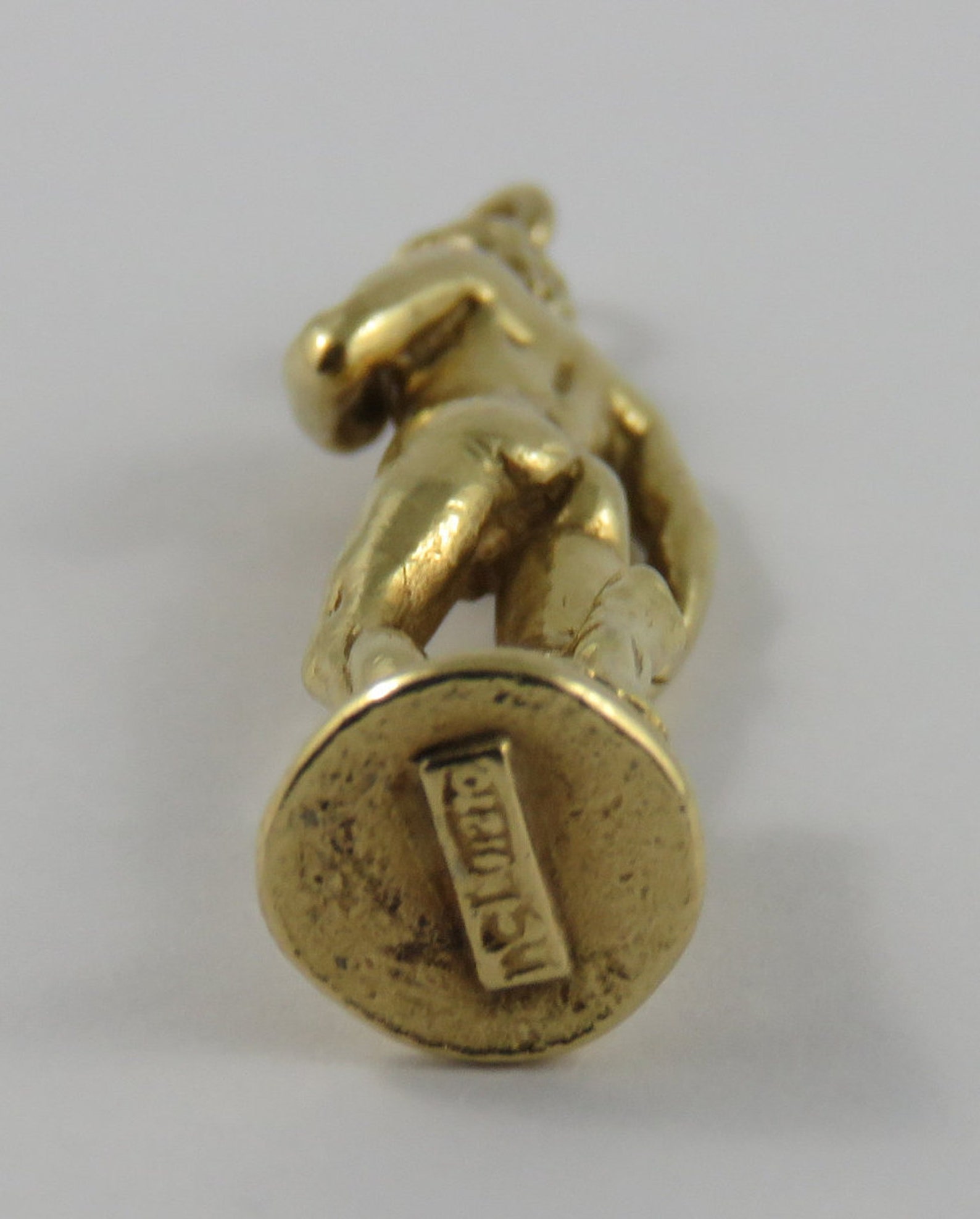 Statue of David by Michelangelo 18K Gold Vintage Charm for | Etsy