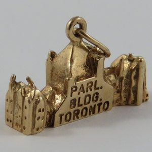 Parliament Building Toronto 10K Gold Vintage Charm for Bracelet - Etsy