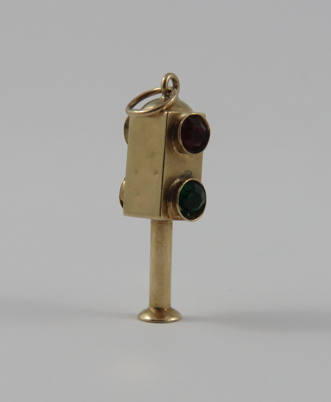 Traffic Light 9K Gold Vintage Charm for Bracelet - Etsy