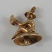 Elf Reading on a Toadstool 9K Gold Vintage Charm for Bracelet - Etsy