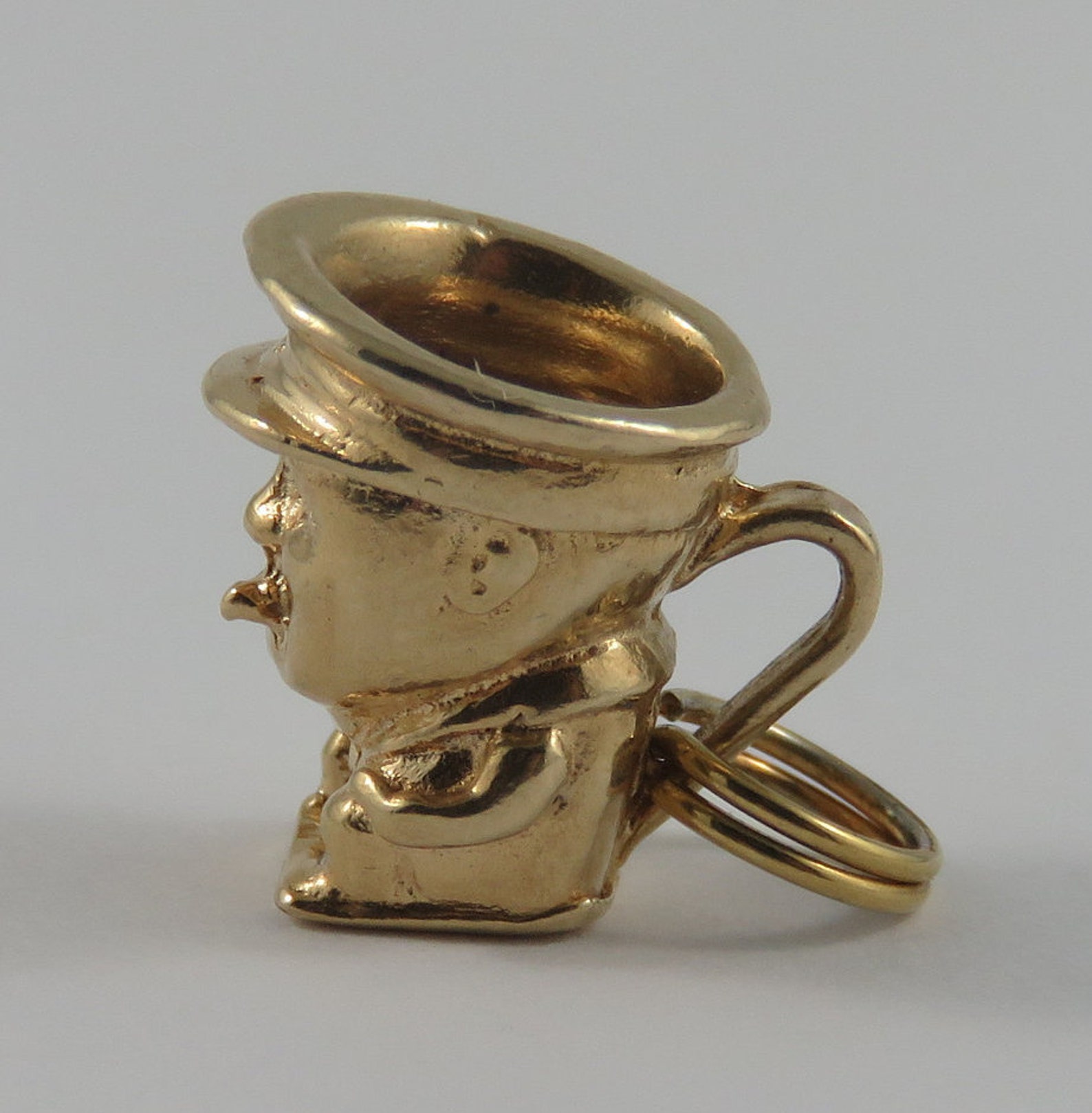 Winston Churchill Toby Jug 14K Gold Vintage Charm for Bracelet - Etsy