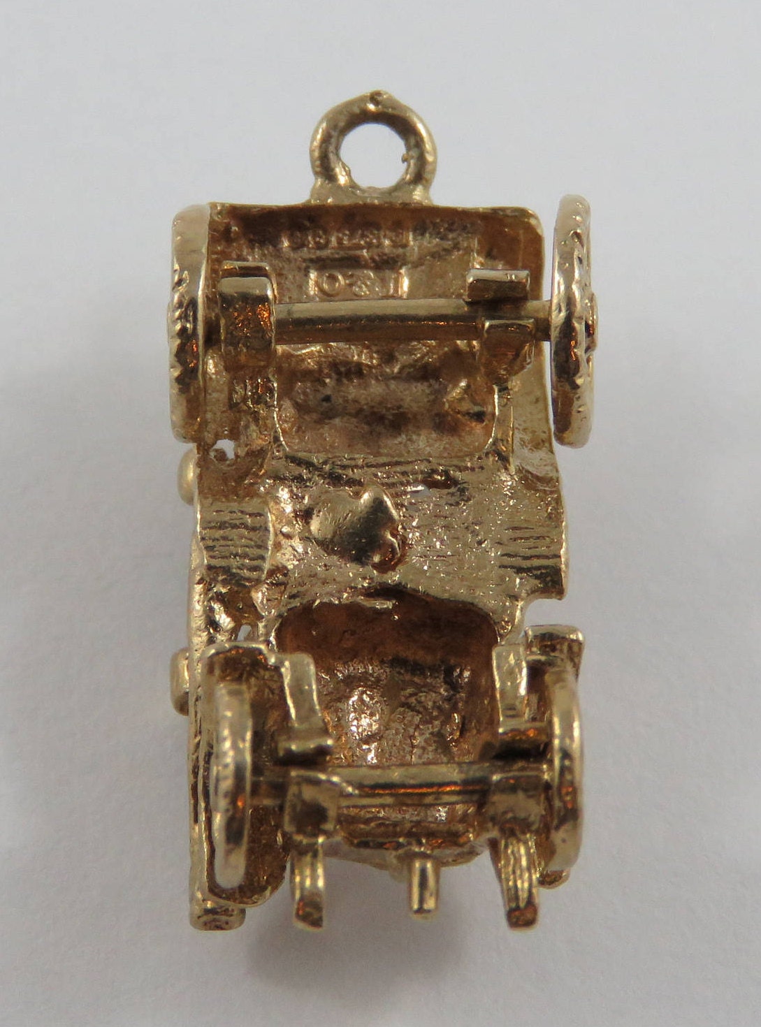 Car Mechanical 9K Gold Vintage Charm for Bracelet | Etsy