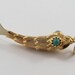 Fish With Turquoise Stone Eyes 18K Gold Vintage Charm for - Etsy