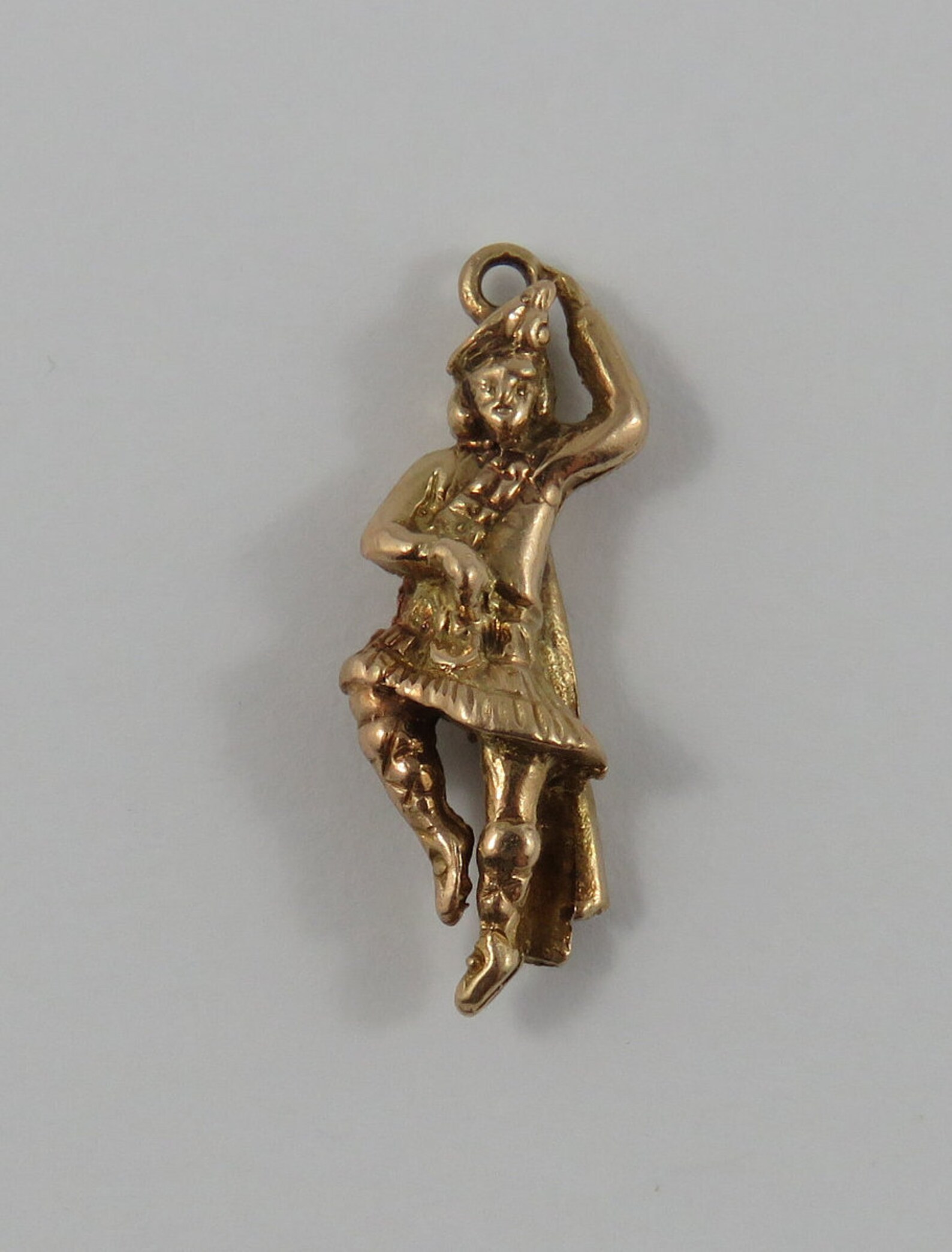 Scottish Dancer 9K Gold Vintage Charm for Bracelet | Etsy