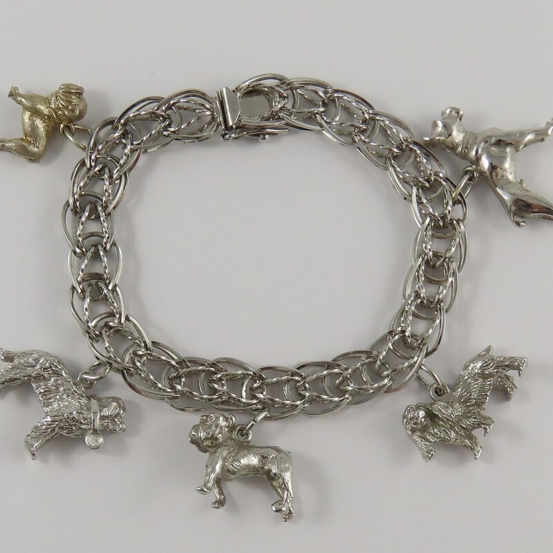 Dog Charm Bracelet - Etsy
