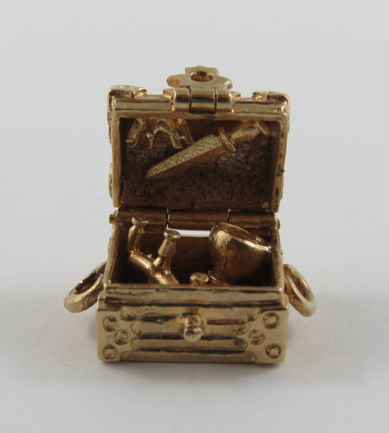 Captain Kidd Treasure Chest Full of Loot 9K Mechanical Gold - Etsy